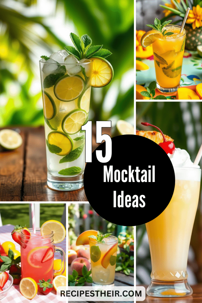 25 Fun and Refreshing Mocktail Ideas to Try at Home