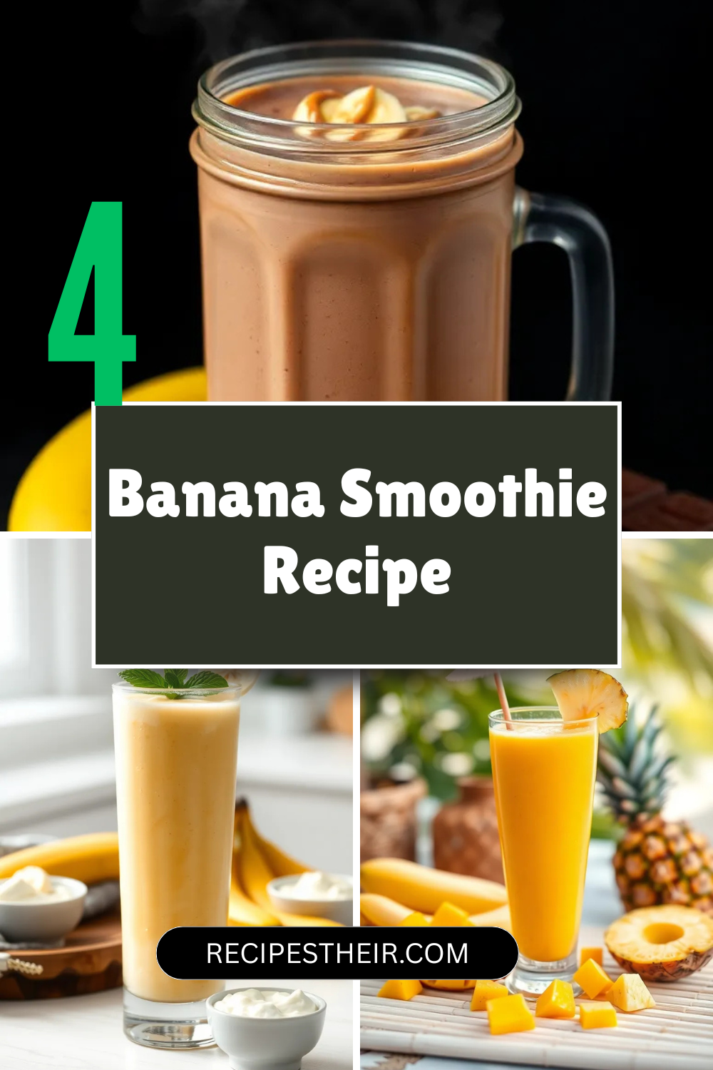 4 Banana Smoothie Recipe: Creamy, Healthy, and Irresistible! - Recipes ...