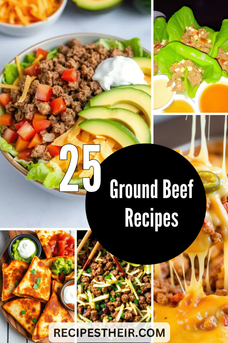 25 Ground Beef Recipes That Make Dinner Delicious and Easy - Recipes Their