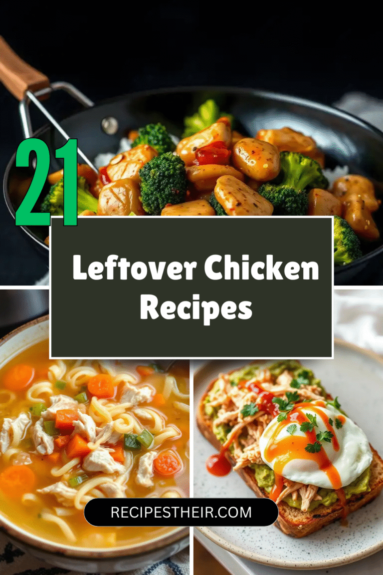 21 Easy and Delicious Leftover Chicken Recipes - Recipes Their