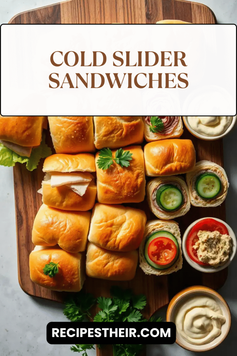 Cold Slider Sandwiches: The Perfect Make-Ahead Bite for Any Occasion ...