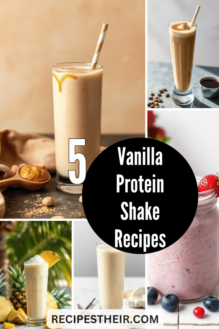 5 Vanilla Protein Shake Recipes for a Healthy Boost - Recipes Their