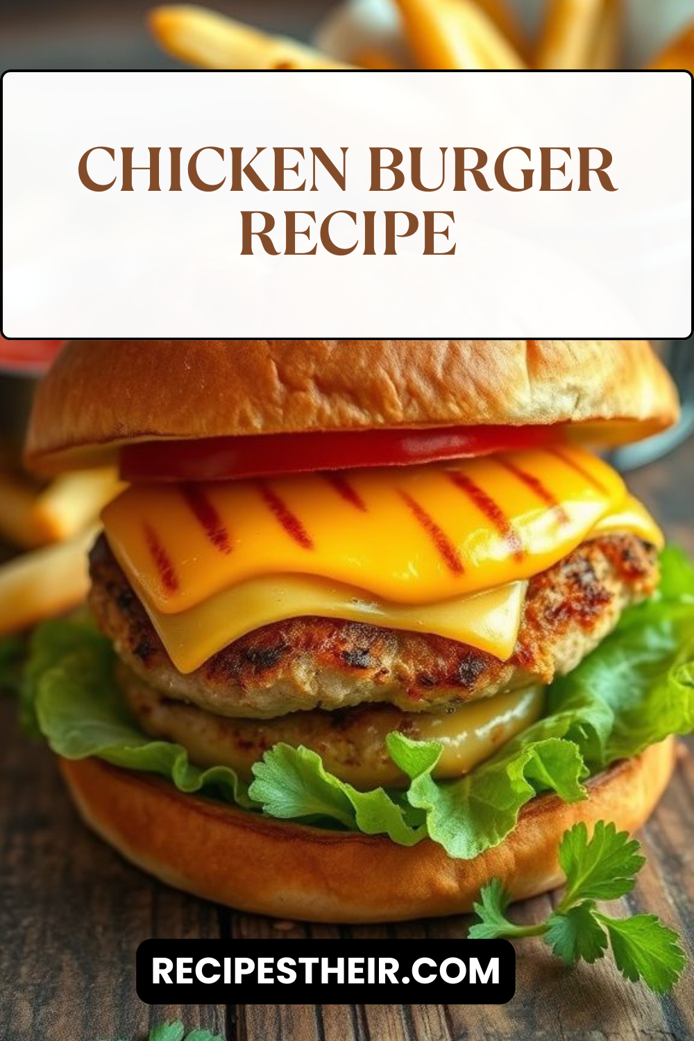 Juicy and Flavorful Chicken Burger Recipe (Easy & Homemade) - Recipes Their