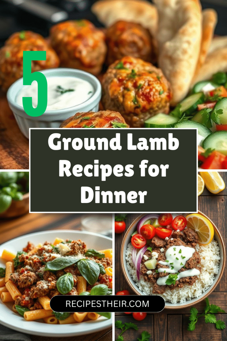 5 Ground Lamb Recipes for Dinner: Easy, Flavor-Packed Meals You’ll Love ...