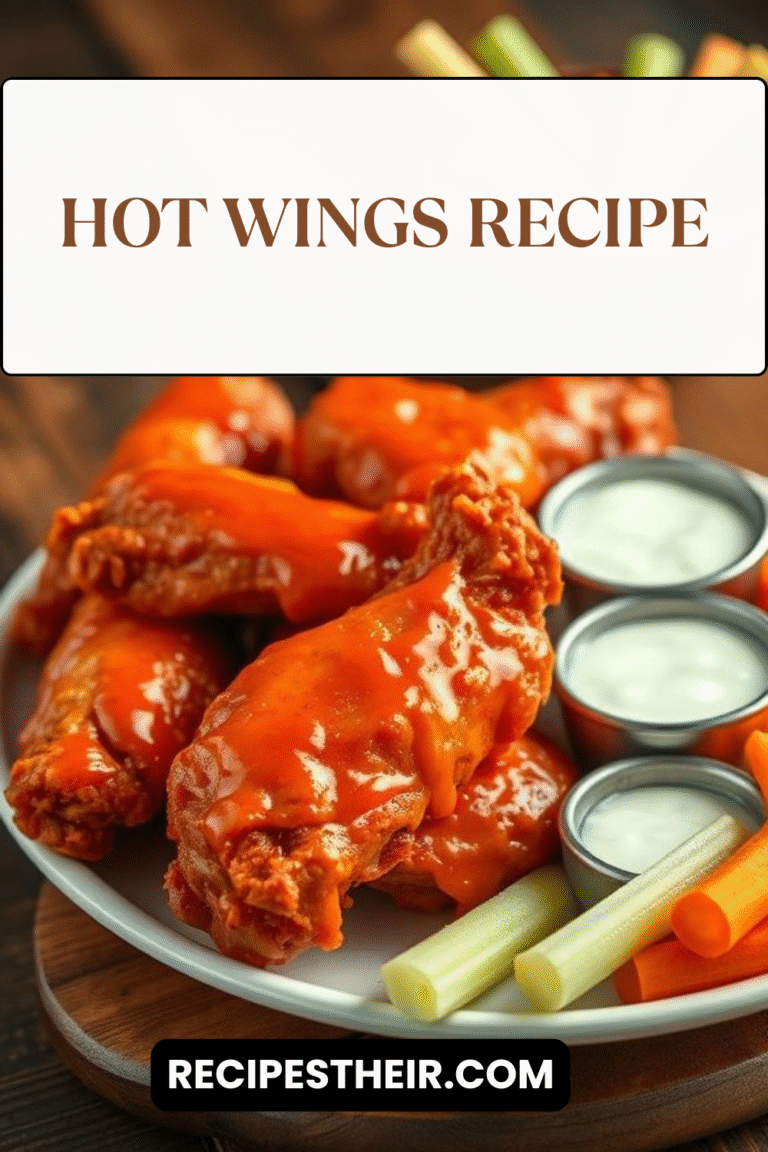 🔥 Hot Wings Recipe: Crispy, Spicy & Finger-Licking Good! - Recipes Their
