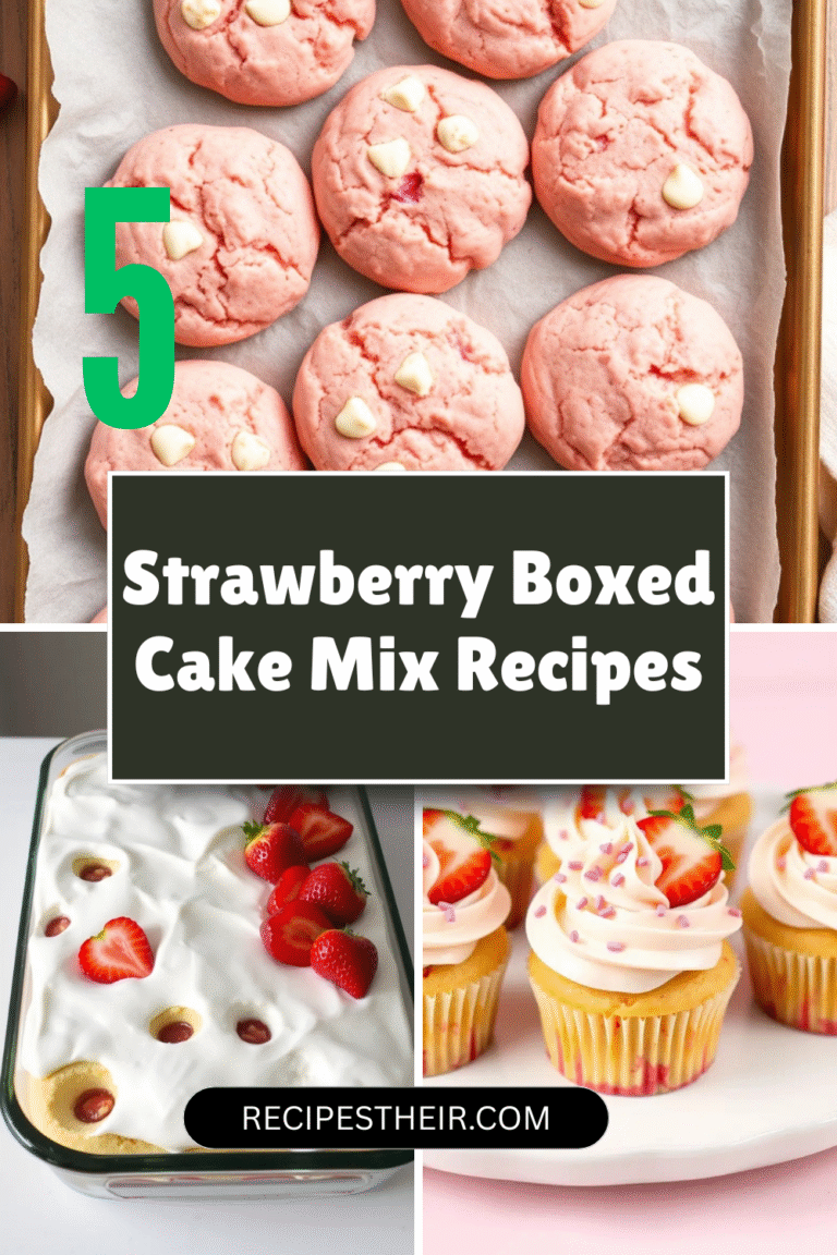 5 Strawberry Boxed Cake Mix Recipes You’ll Love - Recipes Their