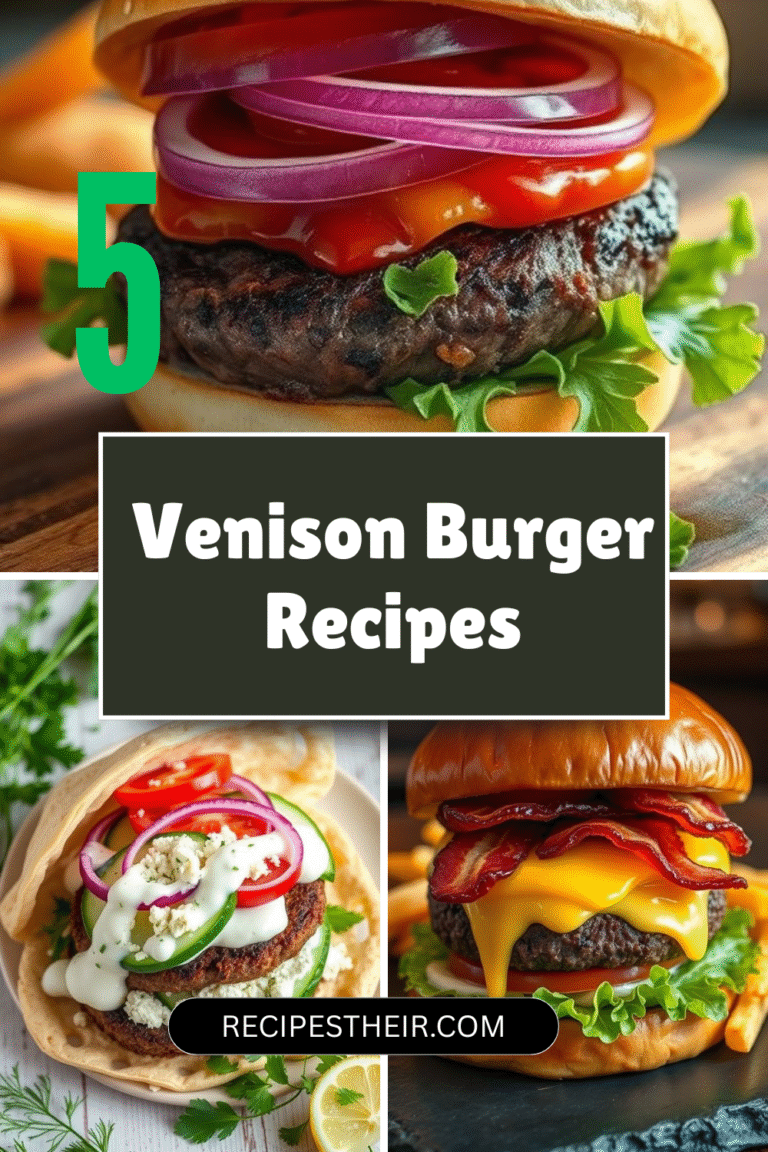 5 Venison Burger Recipes – Juicy, Flavor-Packed Ways to Cook Venison ...