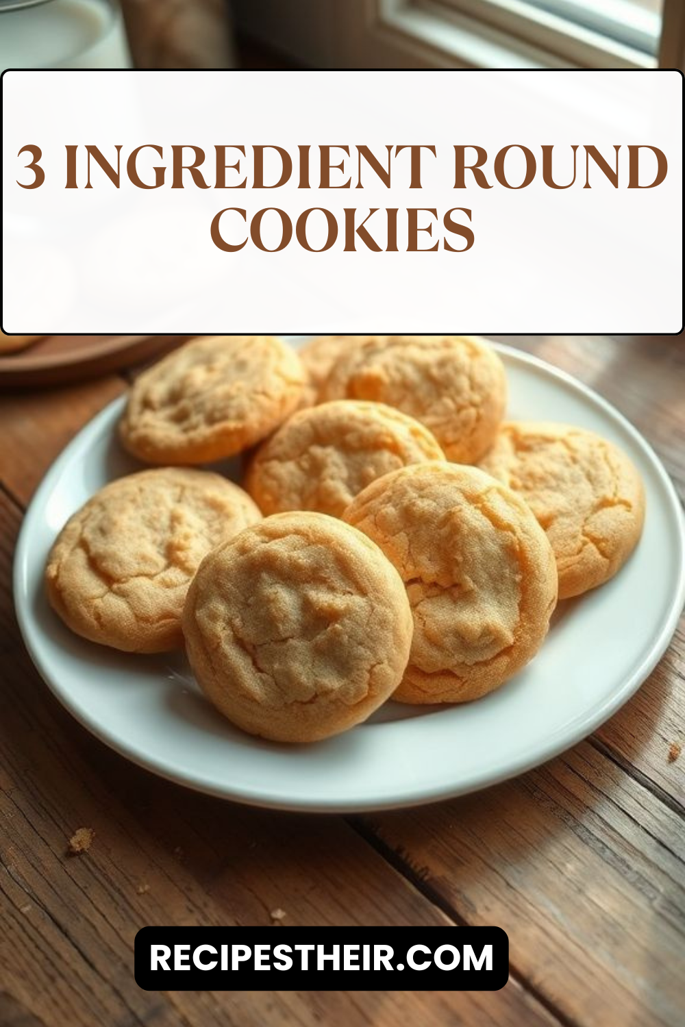 3 Ingredient Round Cookies – Easy, Quick, and Delicious Treat - Recipes ...