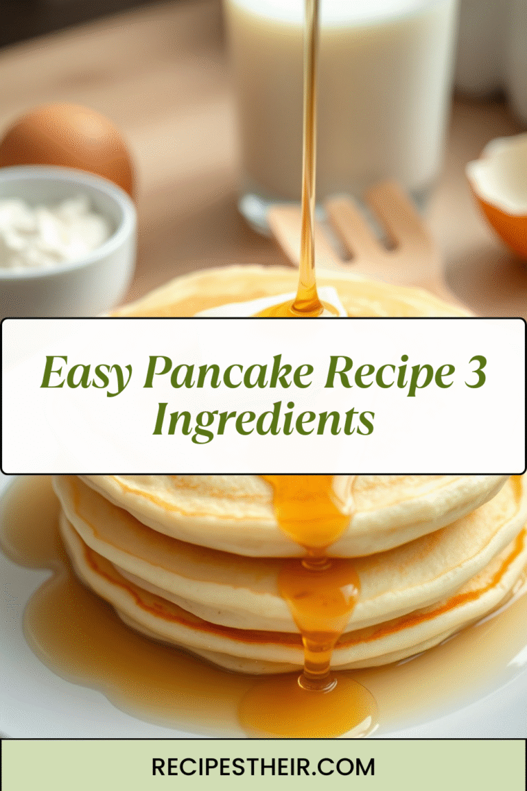 🥞 Easy Pancake Recipe 3 Ingredients (Fluffy, Fast & Foolproof ...