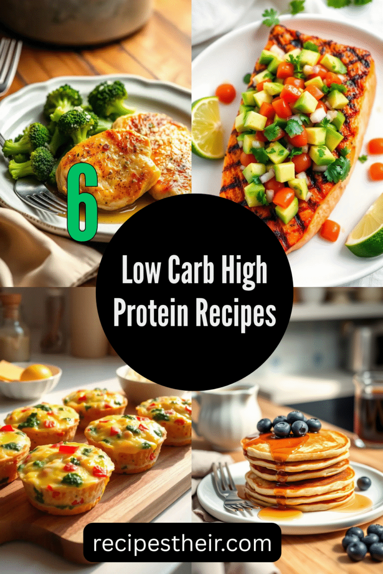 6 Low Carb High Protein Recipes for a Healthy and Energized Lifestyle ...