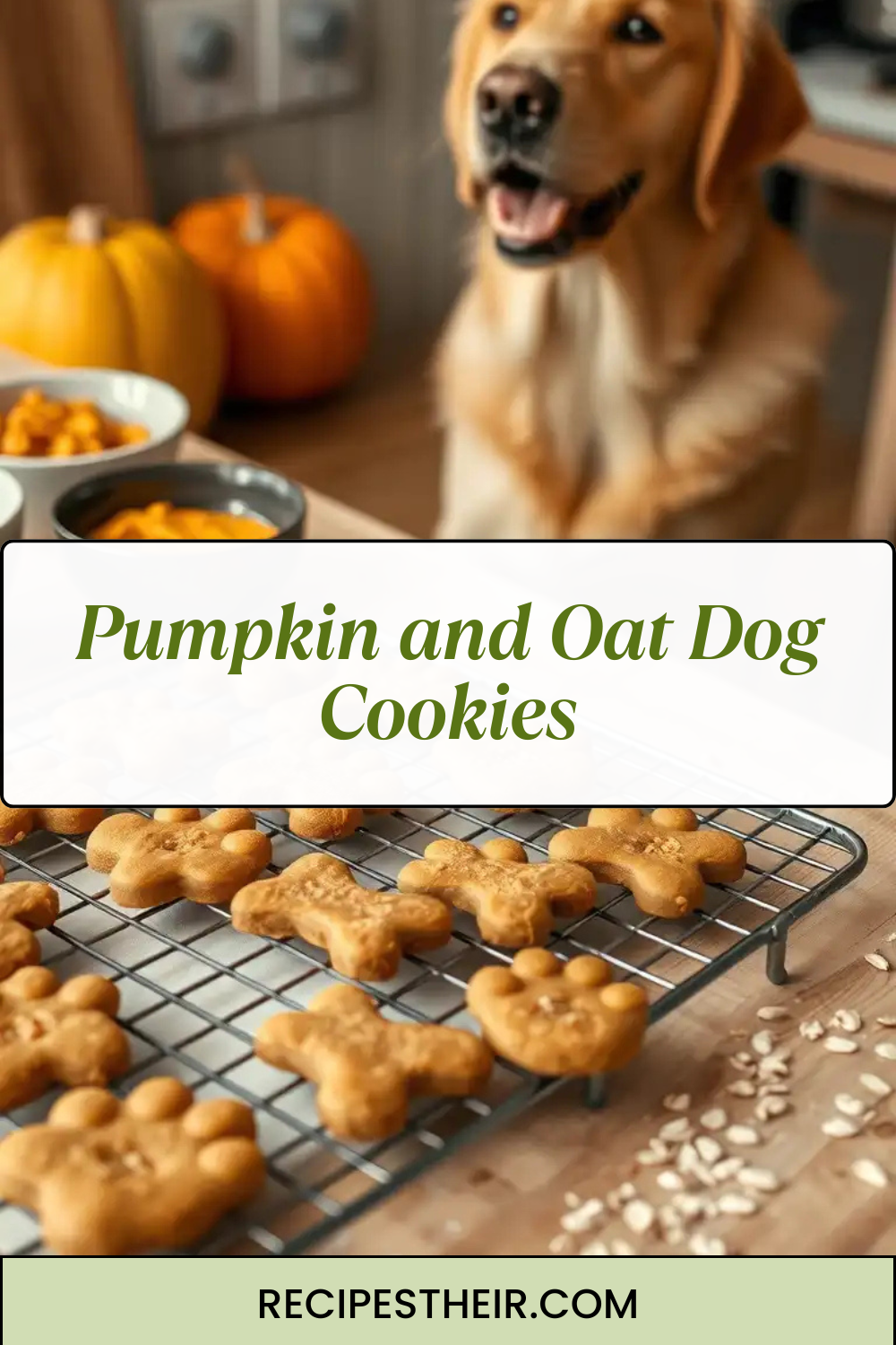 Pumpkin and Oat Dog Cookies: A Healthy Homemade Treat for Your Pup ...