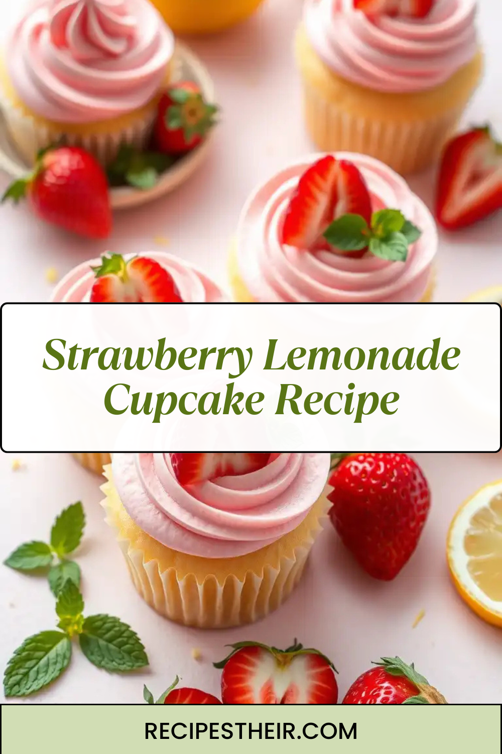 🍓 Strawberry Lemonade Cupcake Recipe: A Burst of Sweet and Tangy Flavor ...