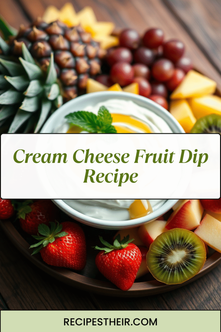 Cream Cheese Fruit Dip Recipe: A Sweet and Creamy Crowd-Pleaser ...
