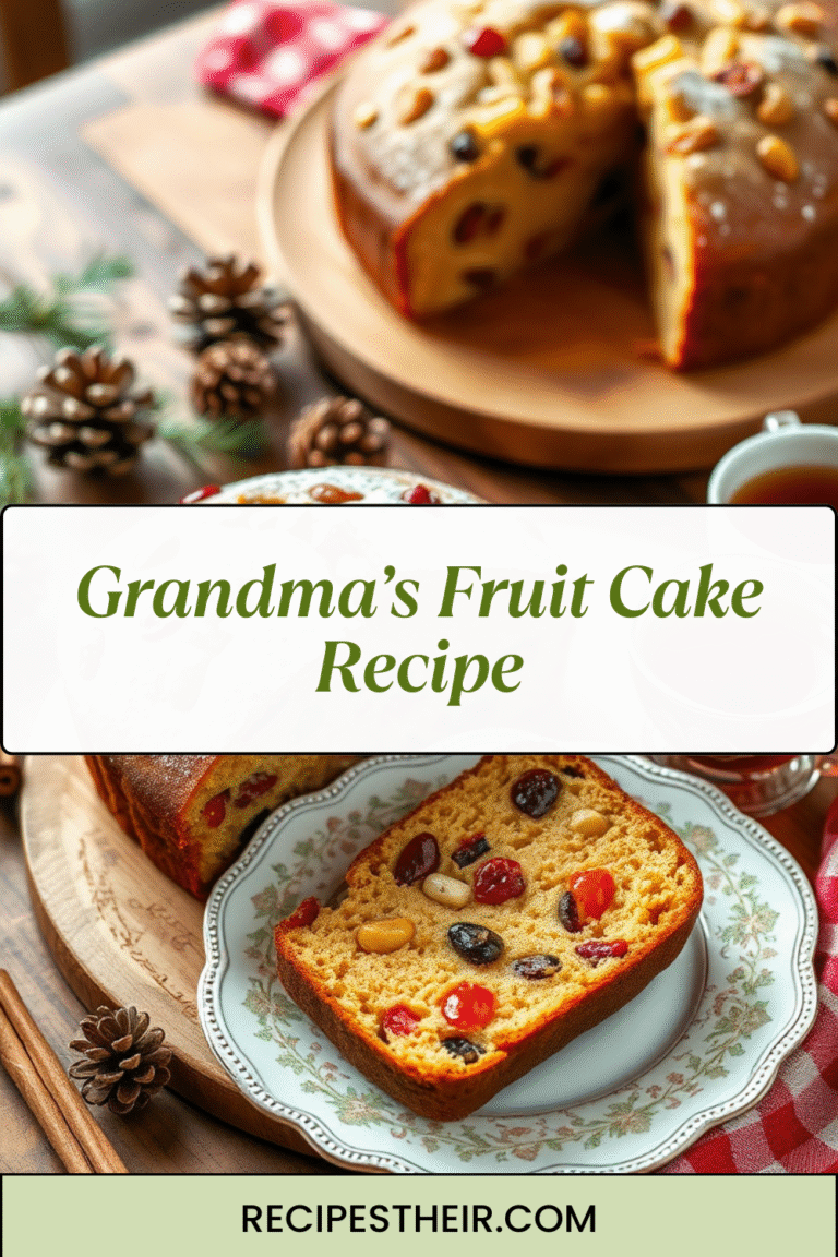 Grandma’s Fruit Cake Recipe: A Timeless Classic You’ll Love - Recipes Their