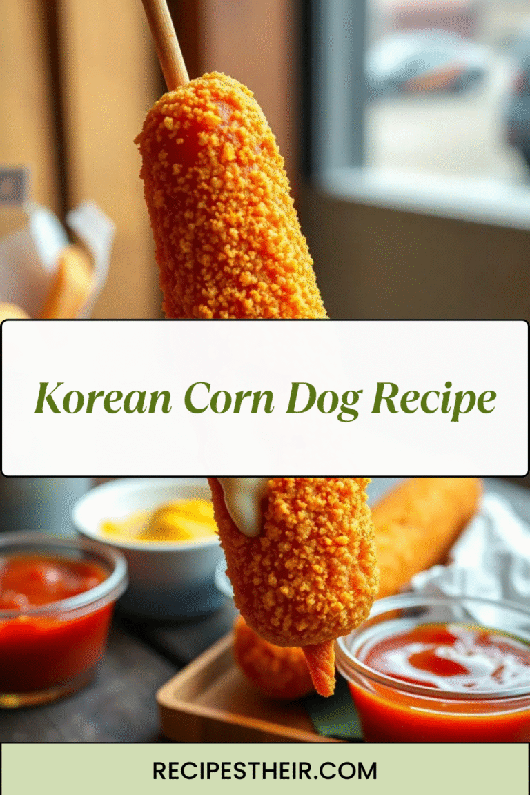 Korean Corn Dog Recipe: The Ultimate Crispy, Cheesy Street Food at Home ...