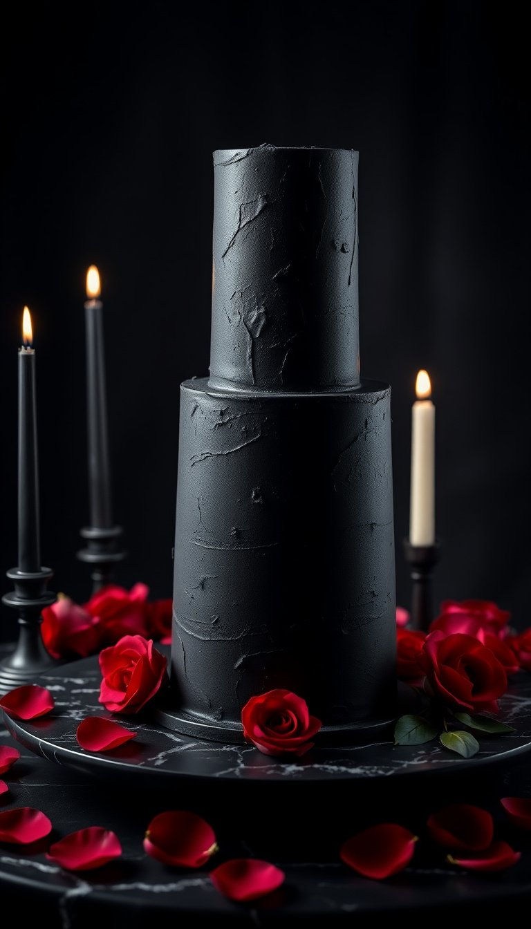57 Gothic Wedding Cake Ideas – Dark, Elegant & Dramatic Cake Recipes ...