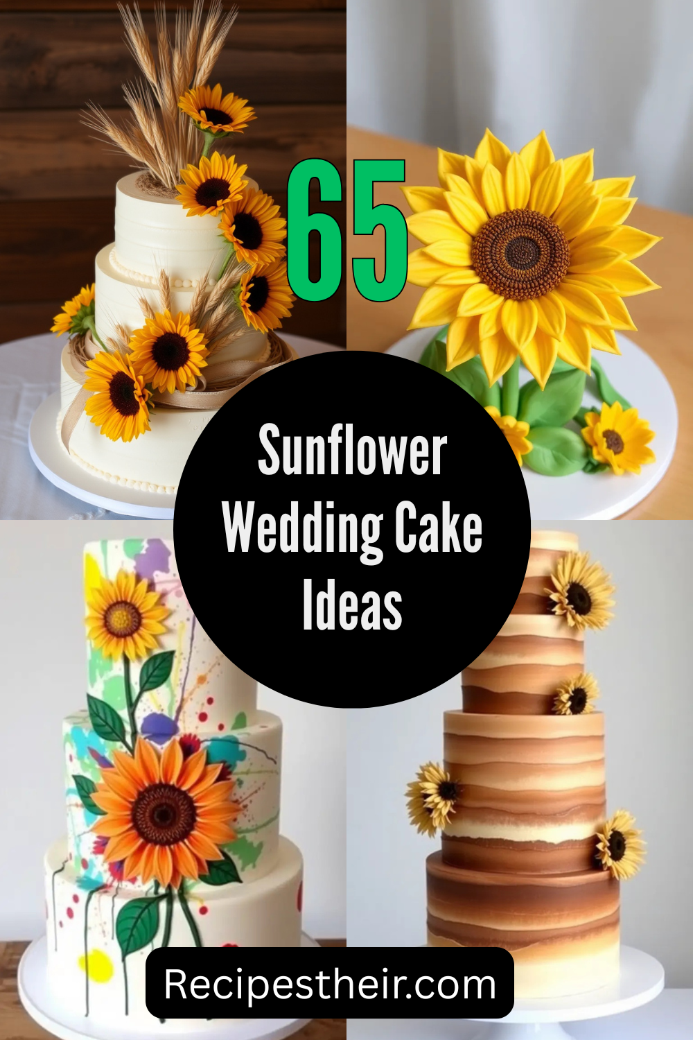 65 Sunflower Wedding Cake Ideas – Beautiful, Creative & Inspiring ...