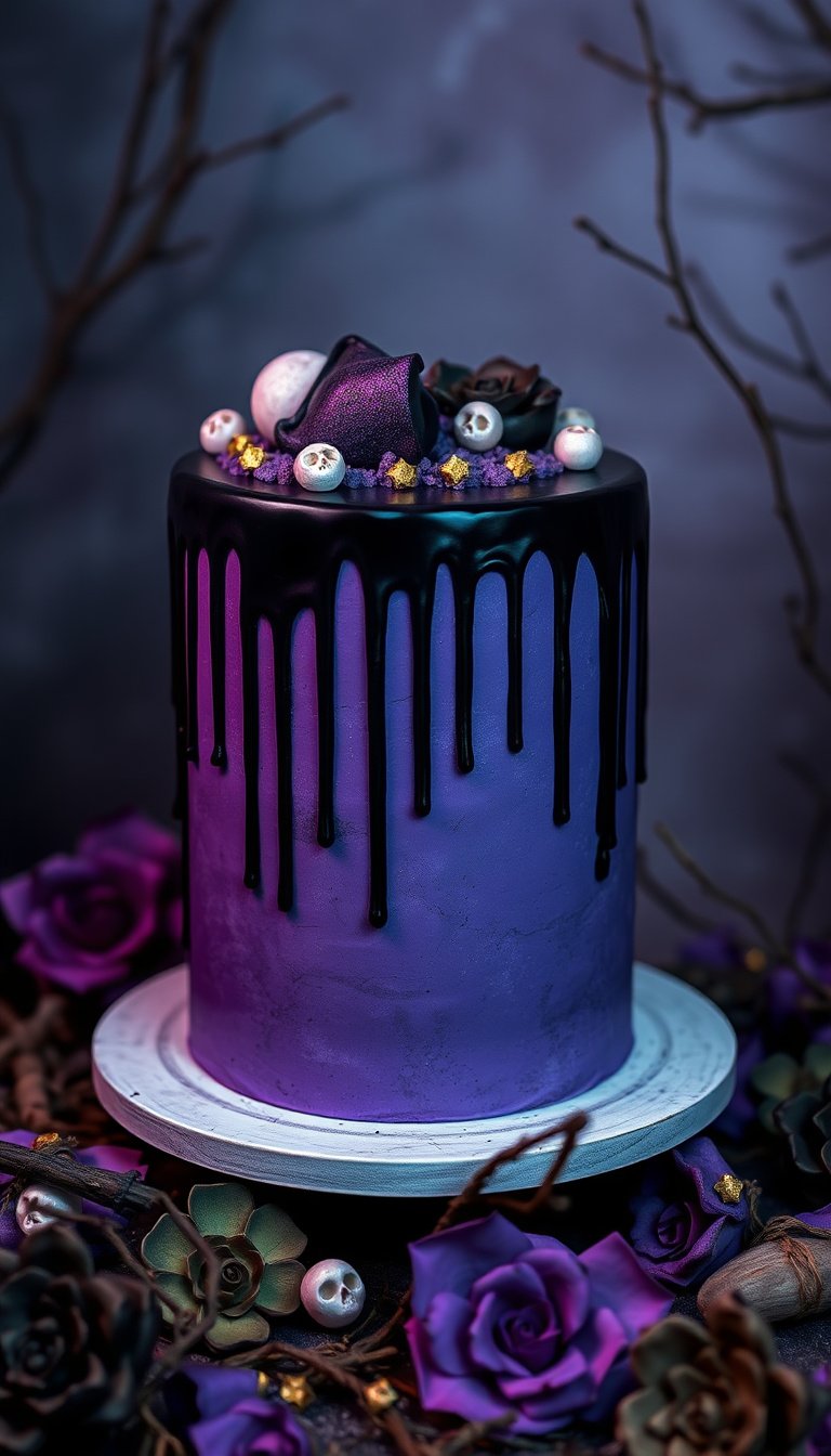 57 Gothic Wedding Cake Ideas – Dark, Elegant & Dramatic Cake Recipes ...