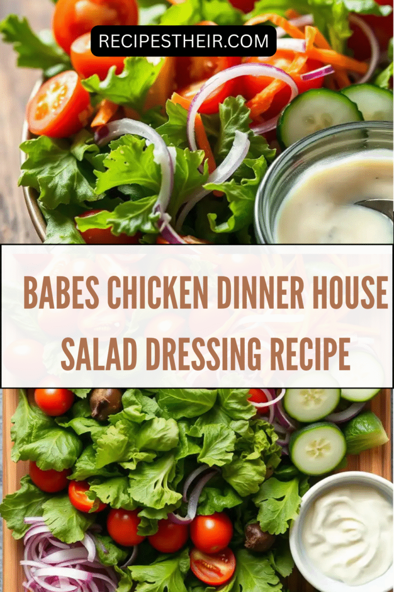 Babes Chicken Dinner House Salad Dressing Recipe - A Perfect Blend of ...