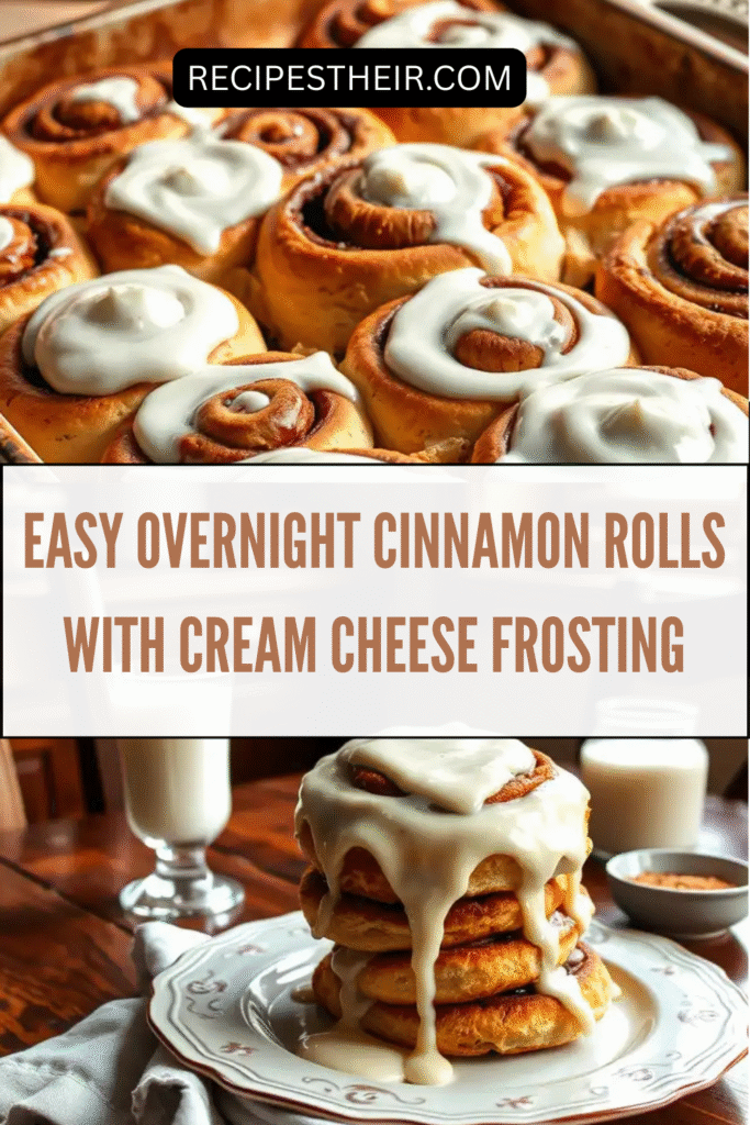 Easy Overnight Cinnamon Rolls with Cream Cheese Frosting: The Perfect ...