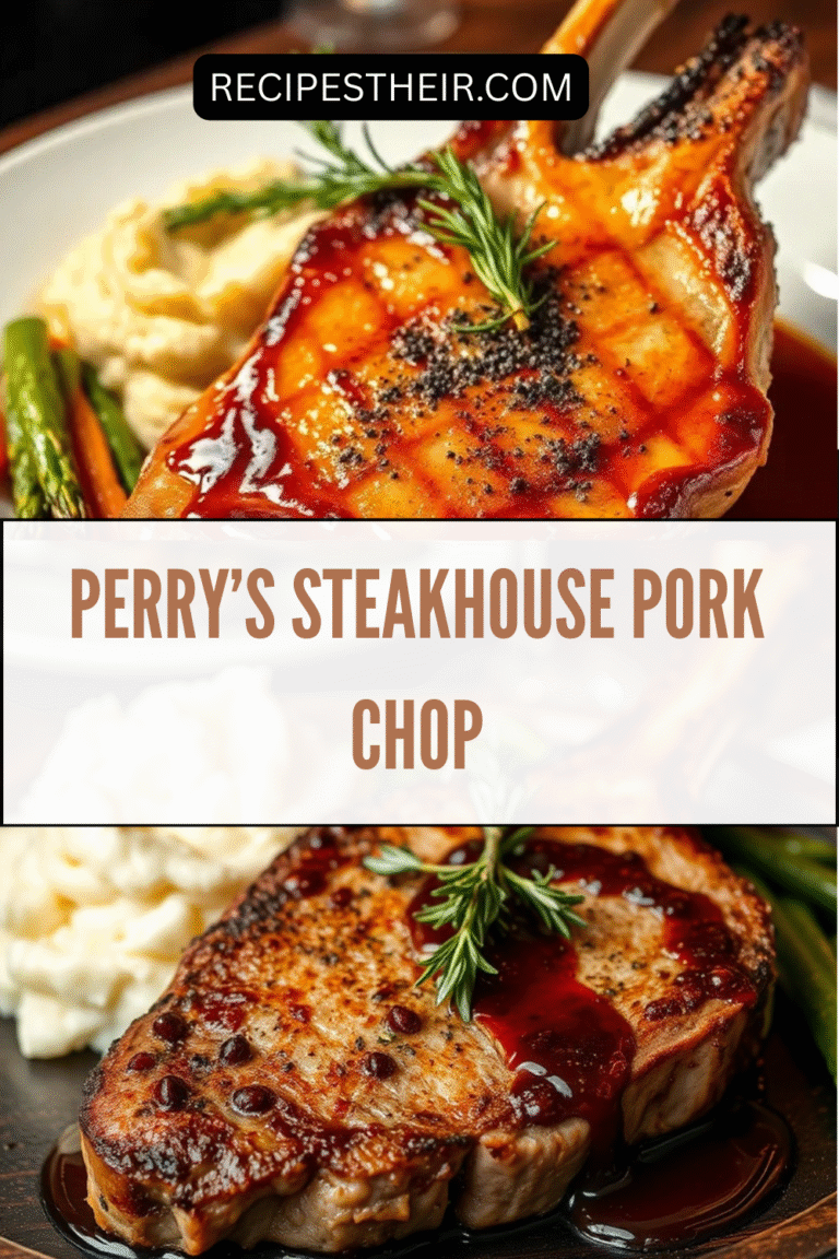 Perry’s Steakhouse Pork Chop - The Iconic Dish You Need to Try ...