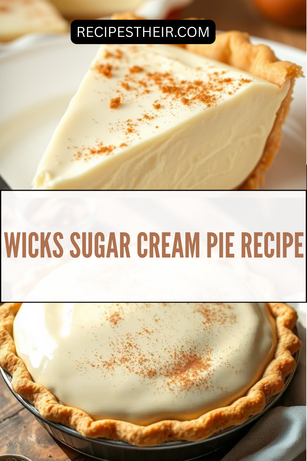 Wicks Sugar Cream Pie Recipe - A Classic Indiana Delight - Recipes Their