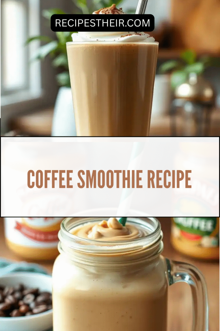 Coffee Smoothie Recipe (Healthy, Energizing & Easy to Make) - Recipes Their